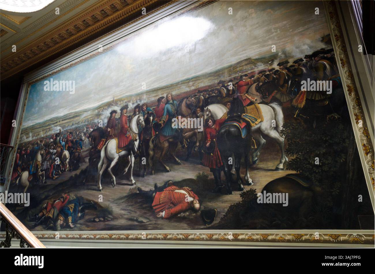 This painting, created between 1713 and 1714, depicts the Battle of ...