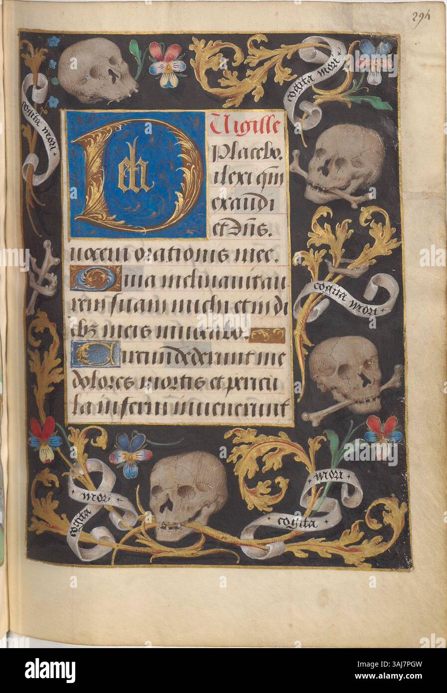 A medieval manuscript, Heures de Boussu, created by the Master of ...