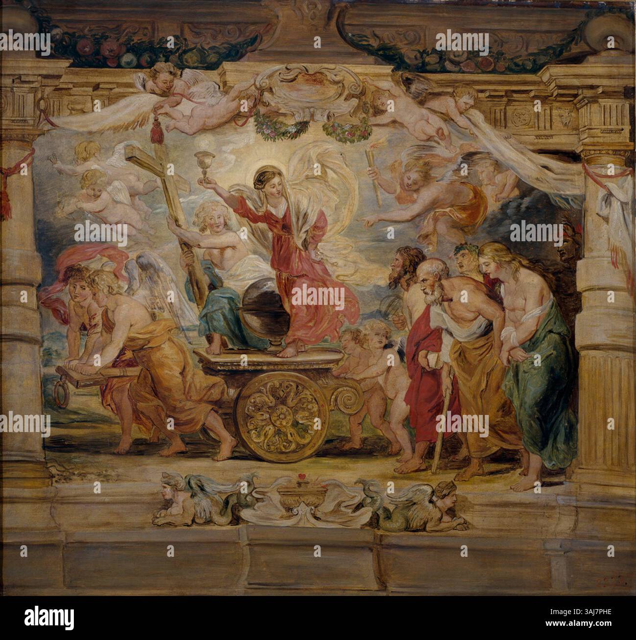 The Triumph of Faith, a 17th-century religious painting attributed to ...