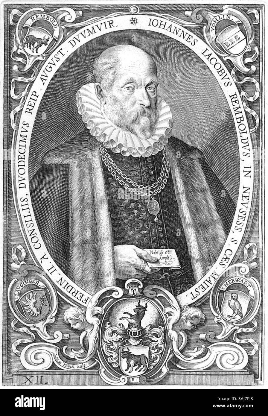 This engraving by Lucas Kilian, circa 1620, depicts Johann Jakob ...
