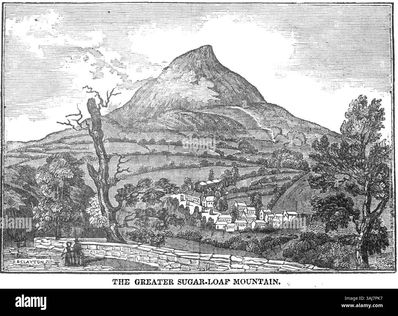 This 1835 illustration of the Greater Sugar-Loaf Mountain shows the ...