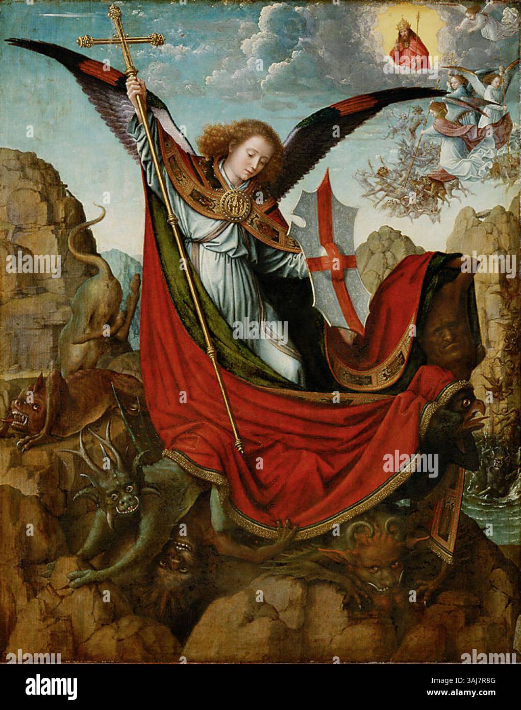 This central panel of Gerard David's St. Michael altarpiece, painted ...