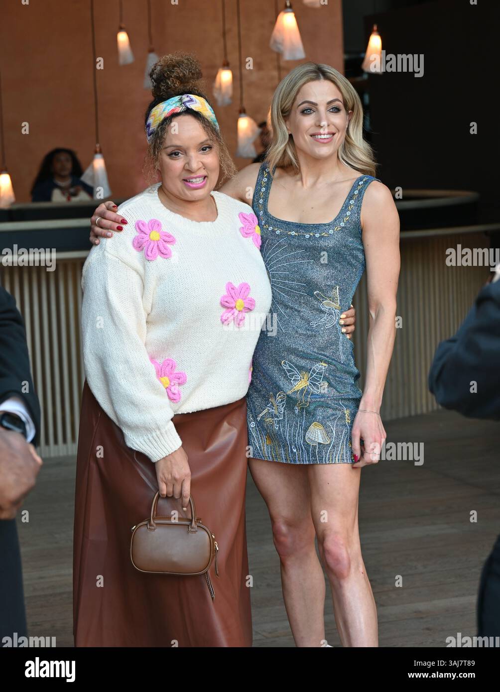 LONDON, ENGLAND - APRIL 10 2025: Pandora Christie, Olivia Cox attends ...
