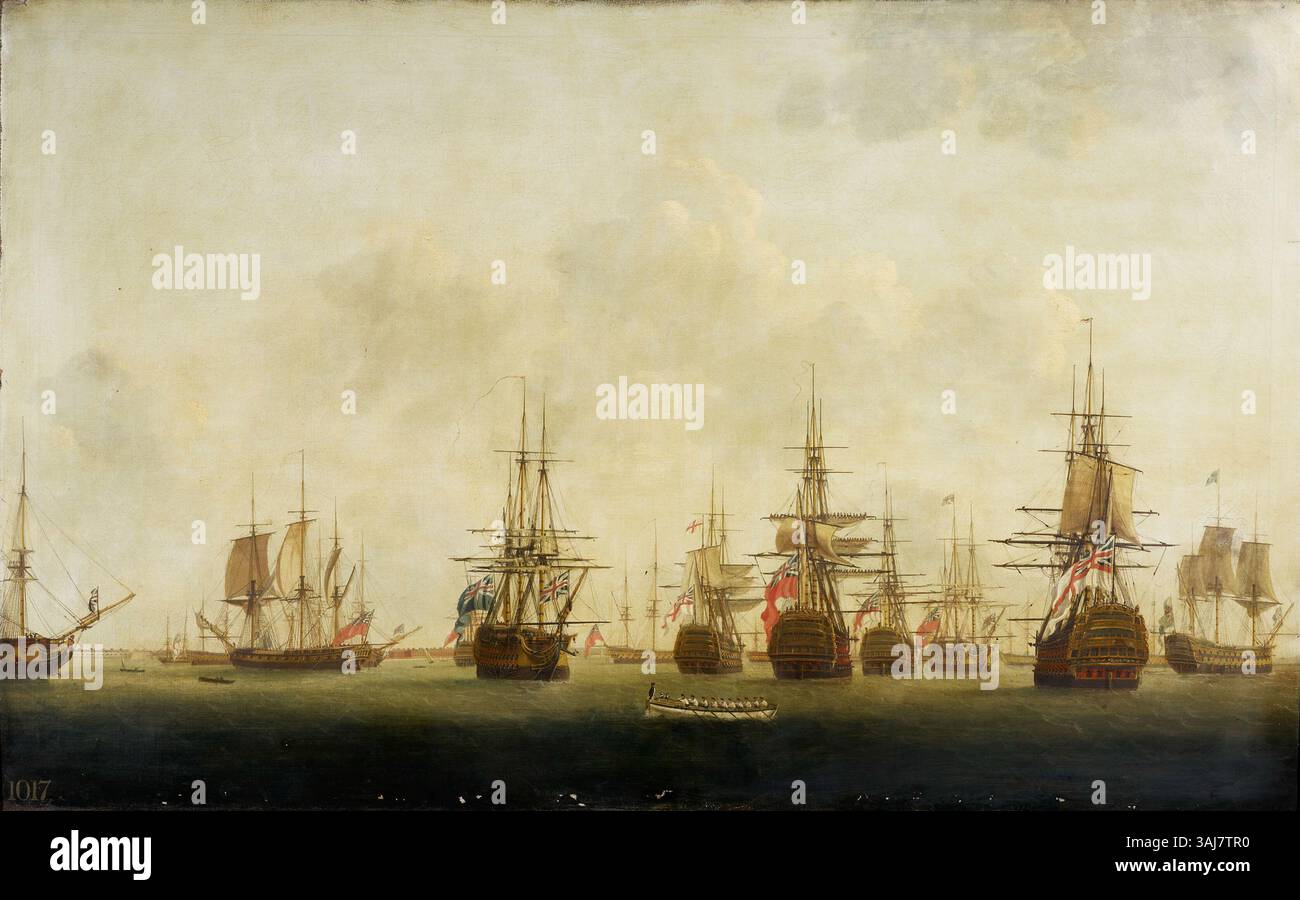 This painting by Thomas Elliot, created between 1790 and 1792, depicts ...