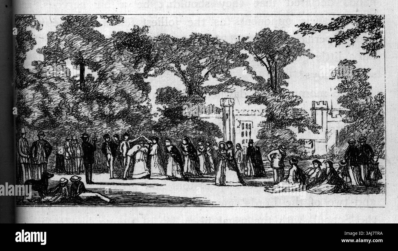 This illustration from 'Tom Brown's School Days' (1869) shows a group ...