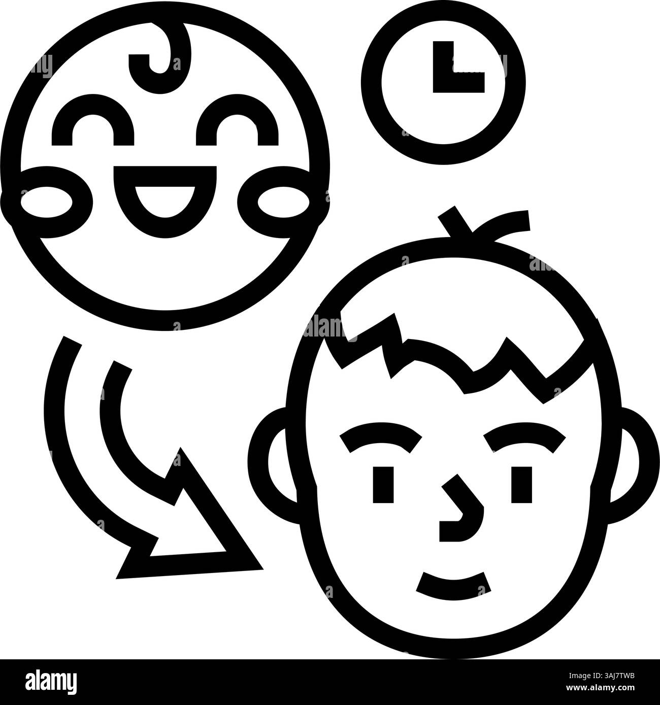 milestones child care nurse line icon vector illustration Stock Vector ...