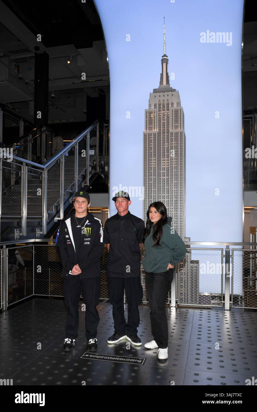 Famed motorsports siblings Haiden Deegan (L) and Hailie Deegan (R) and ...