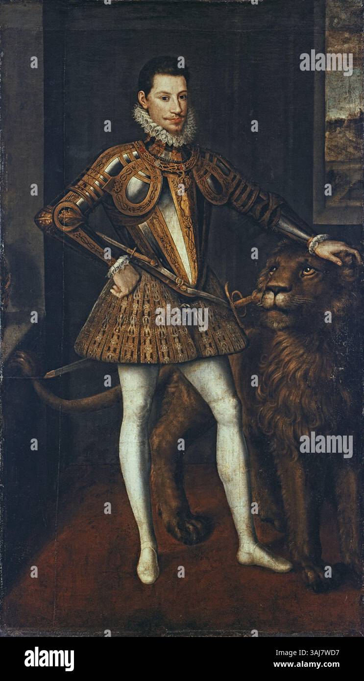 This 16th-century oil painting depicts Charles-Emmanuel I, Duke of ...