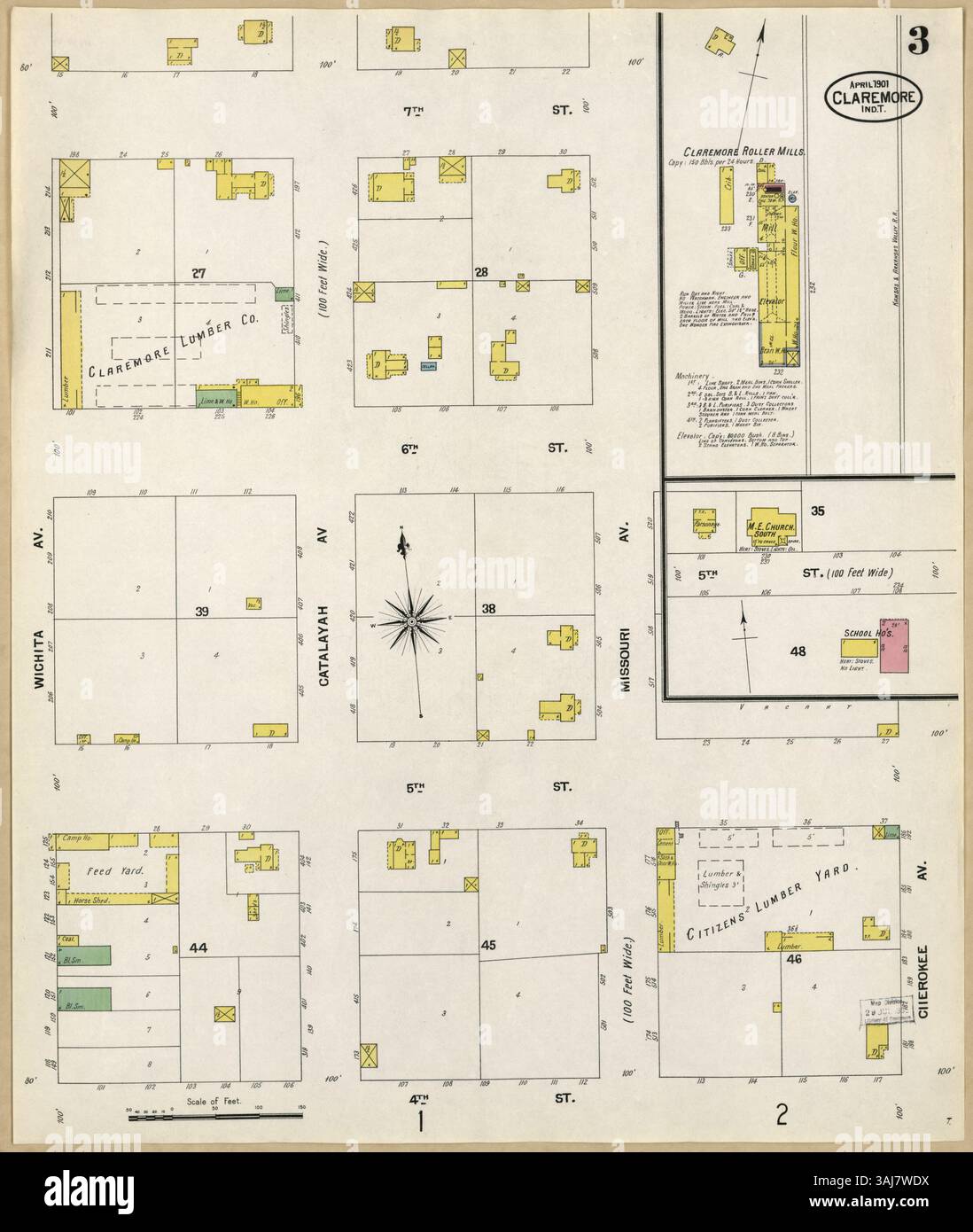 The Sanborn Fire Insurance Map of Claremore, Rogers County, Oklahoma ...