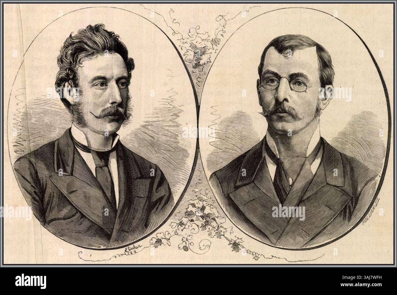 A depiction of Hungarian architects Ferdinand Fellner Jr. and Adolf ...