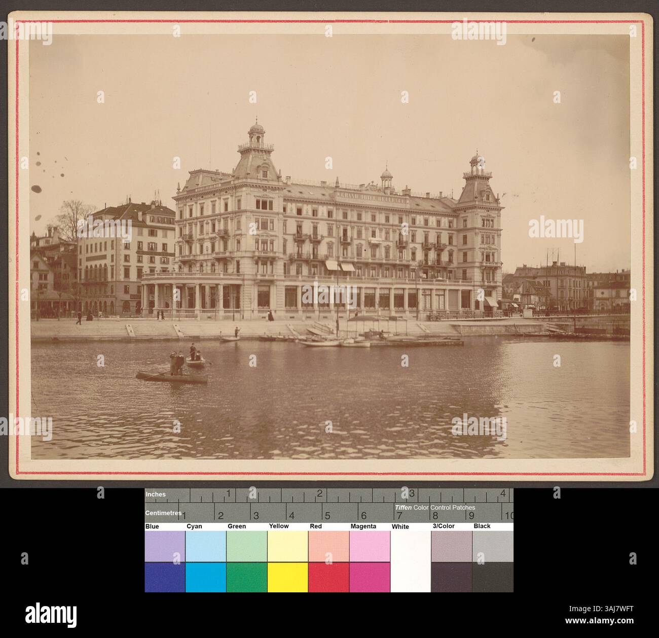 Photograph from between 1886 and 1910 showing the Grand Hotel Bellevue ...