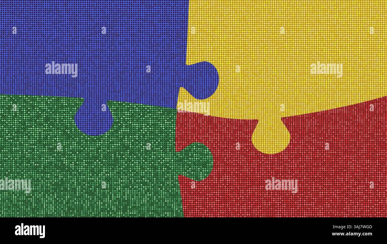 A colorful puzzle background. Glittering textured jigsaw puzzles ...
