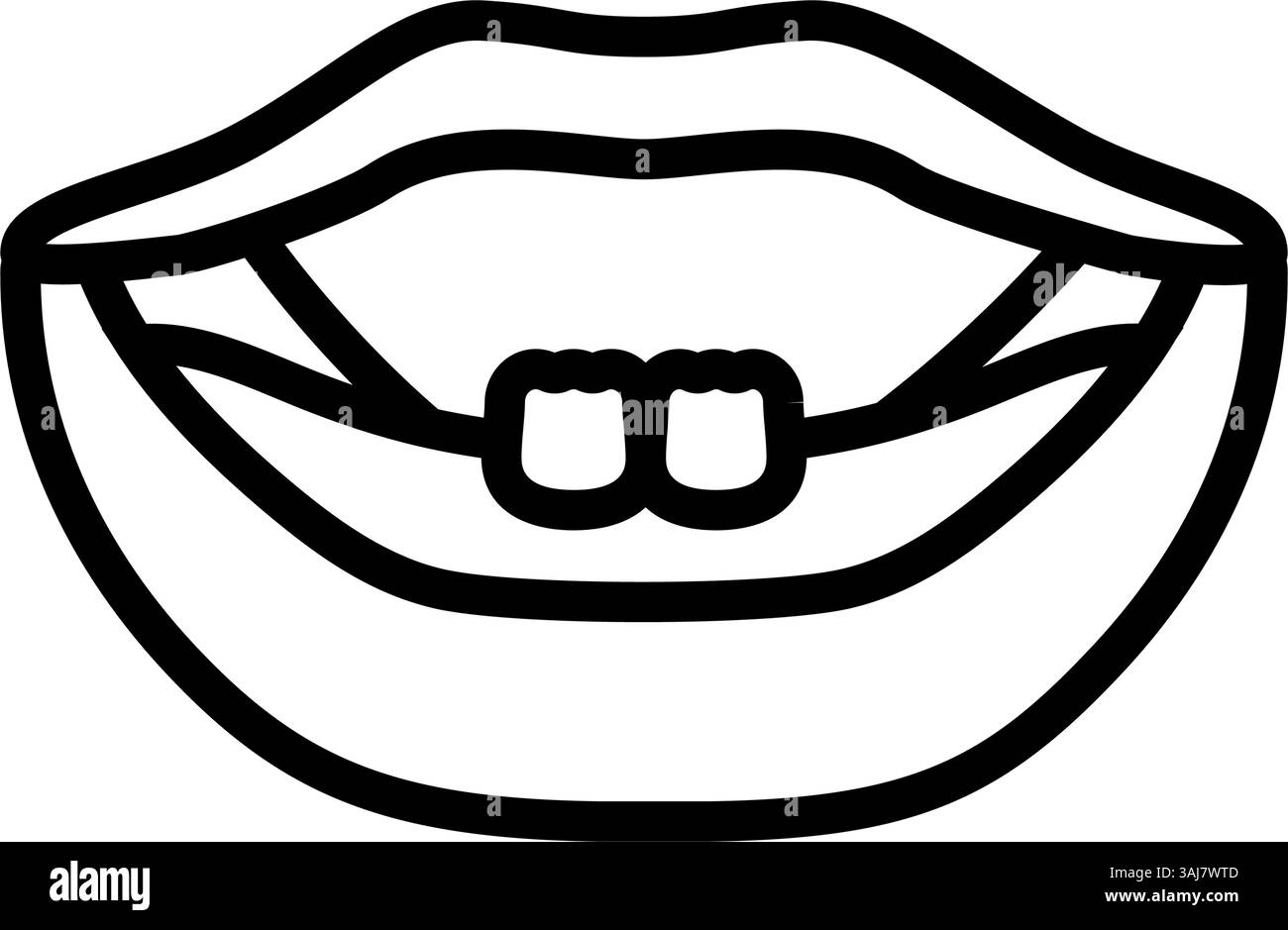 baby teething child care nurse line icon vector illustration Stock ...