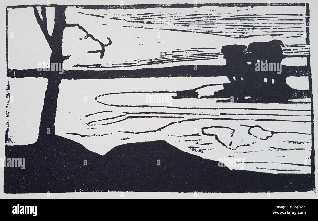 Depiction of ice breaking created by Hanna Borrie, photographed from ...