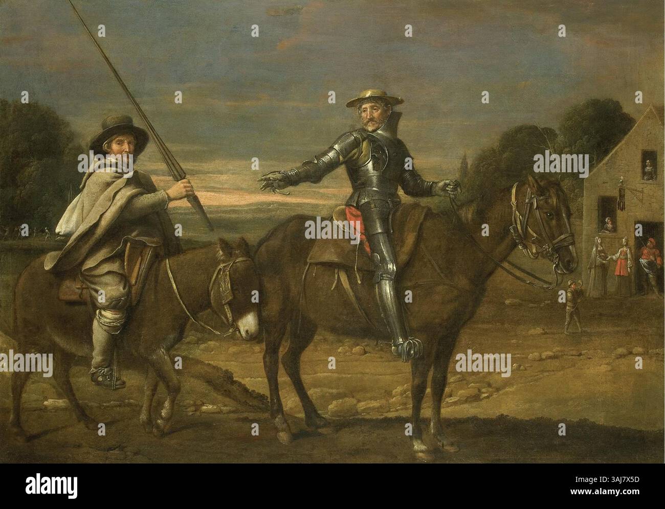 This 17th-century oil on canvas by the Maître des Cortèges depicts the ...