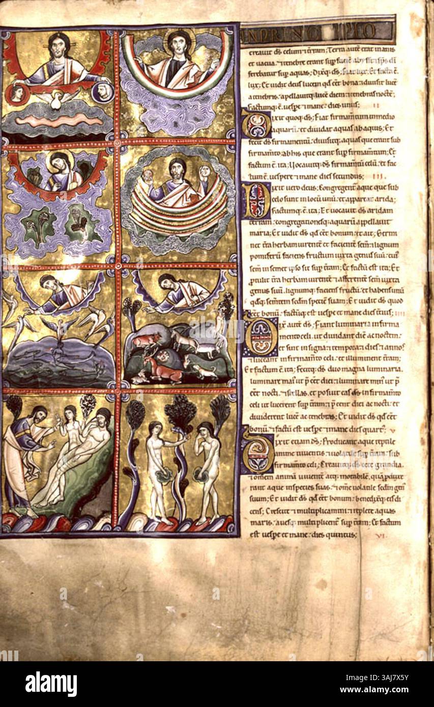 This 20th-century illustration, created by an anonymous artist, depicts the biblical story of ...