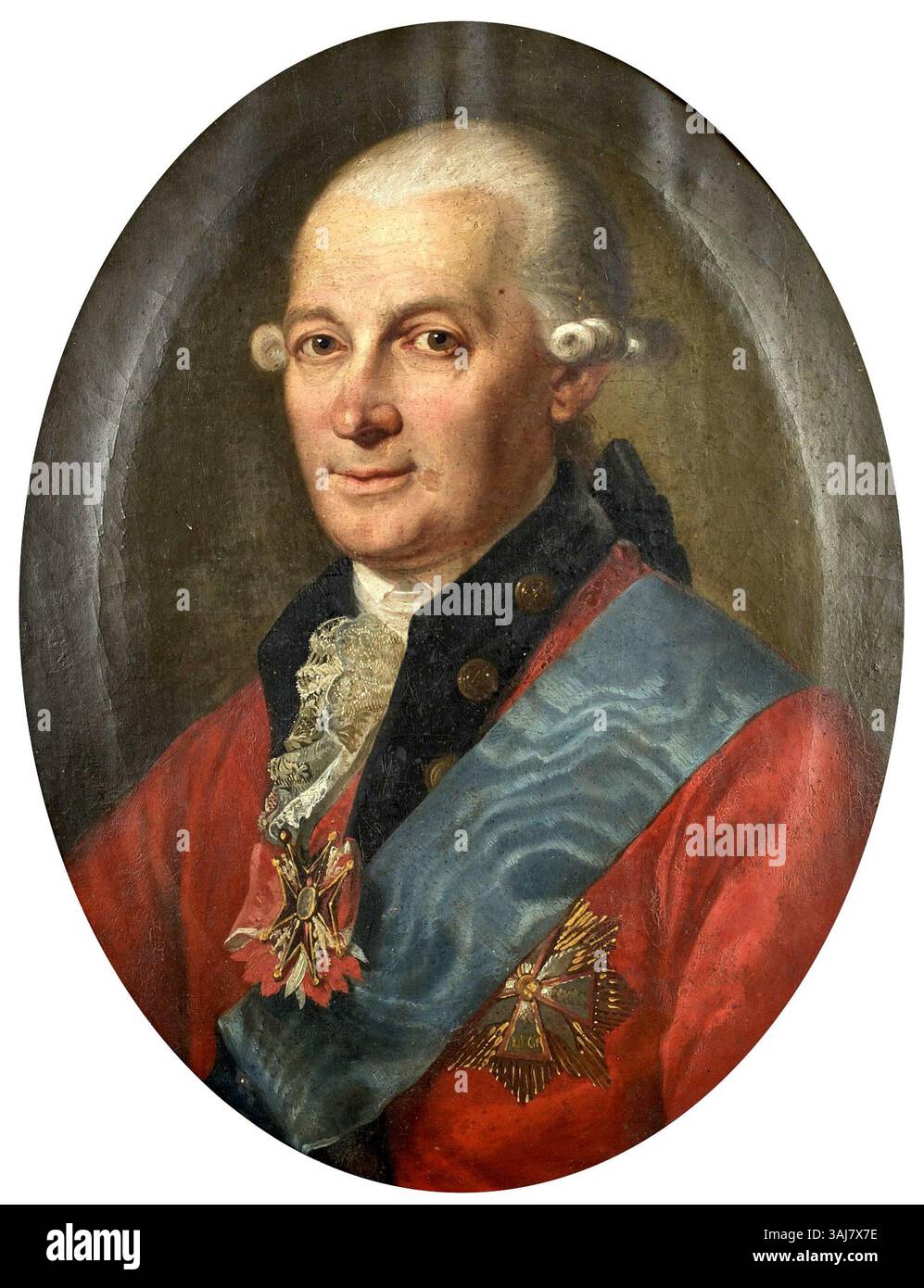 This 18th-century portrait of Bazyl Walicki, painted in Poland, is ...