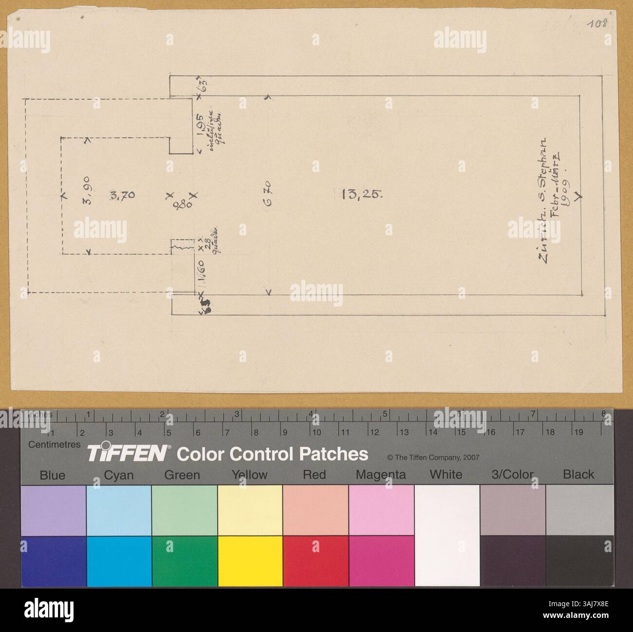 The image shows the floor plan of the St. Stephan church in Zurich ...