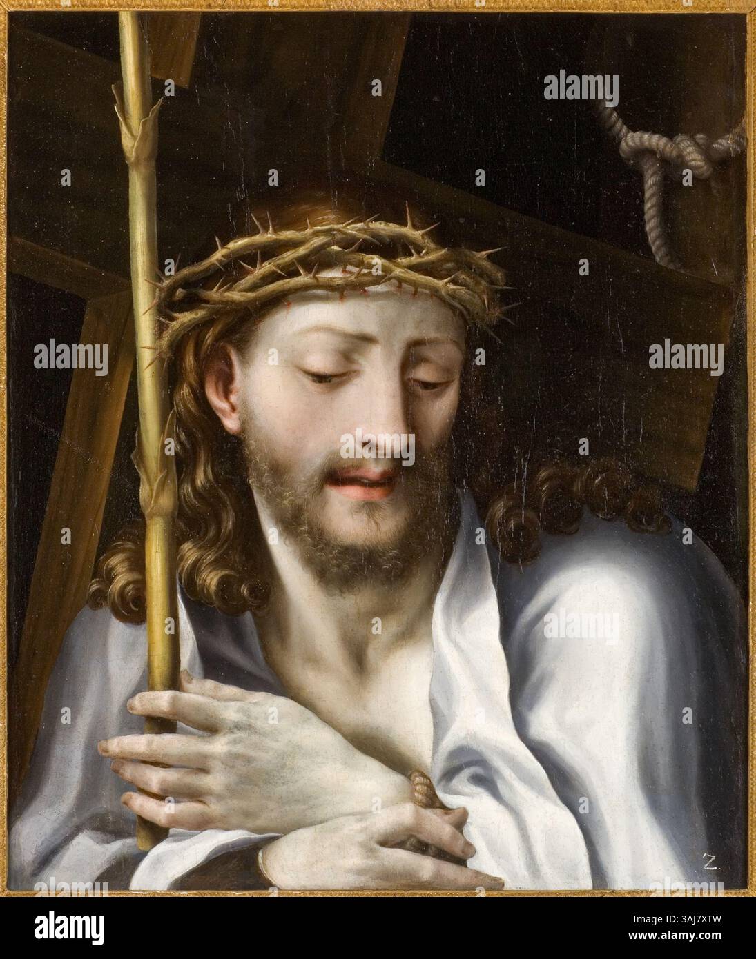 Lelio Orsi's painting 'Le Christ au roseau' (c. 1575), depicting the ...