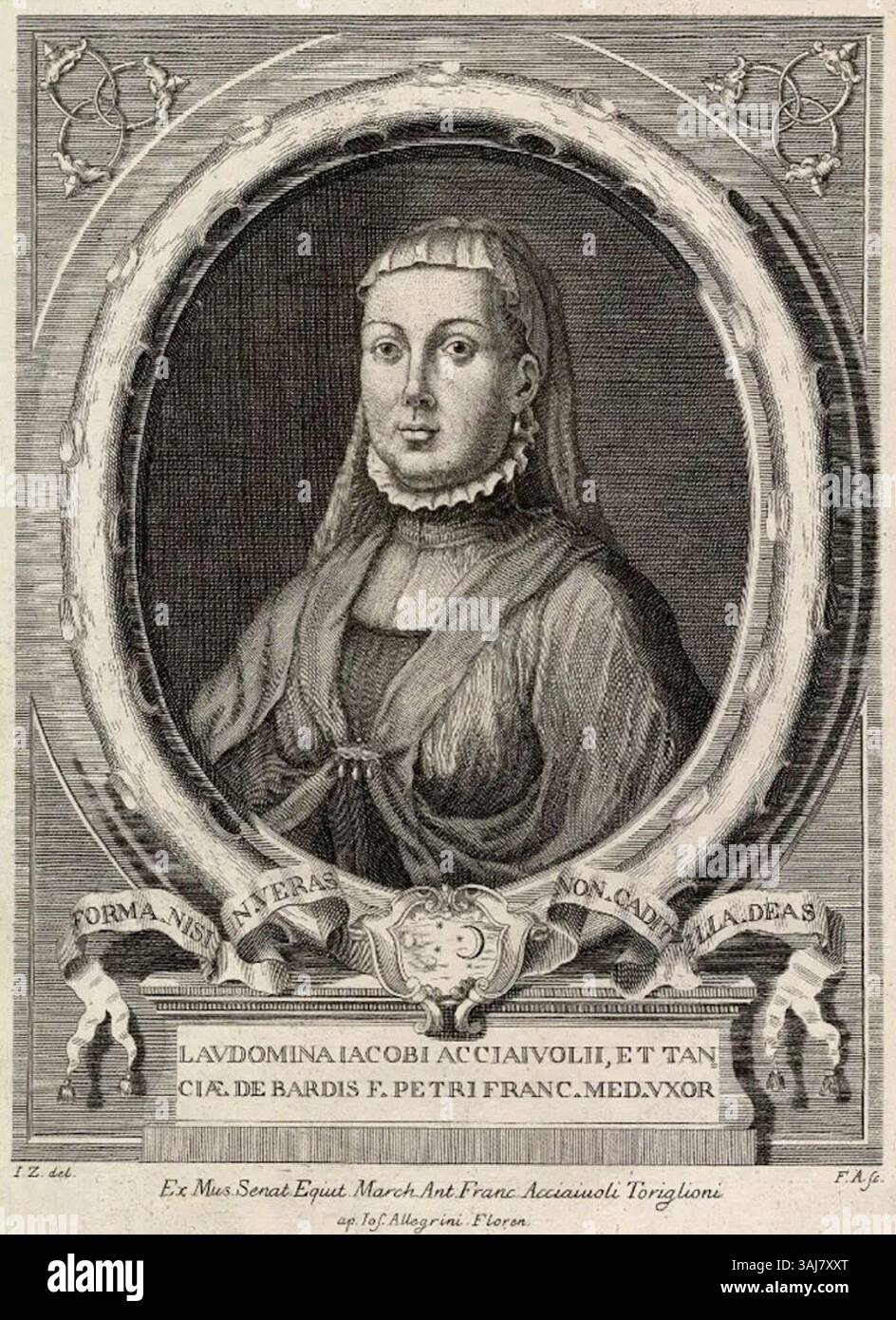 Francesco Allegrini’s etching print from between 1750 and 1760 depicts ...
