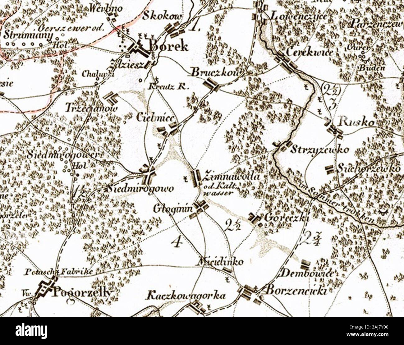 This map fragment by David Gilly from 1802-1803, known as the 'Special ...