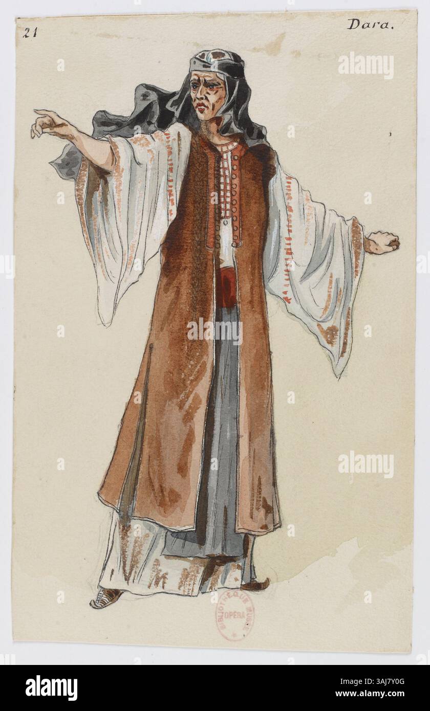 Charles Bianchini's 1895 design for 'La montagne noire' features the ...