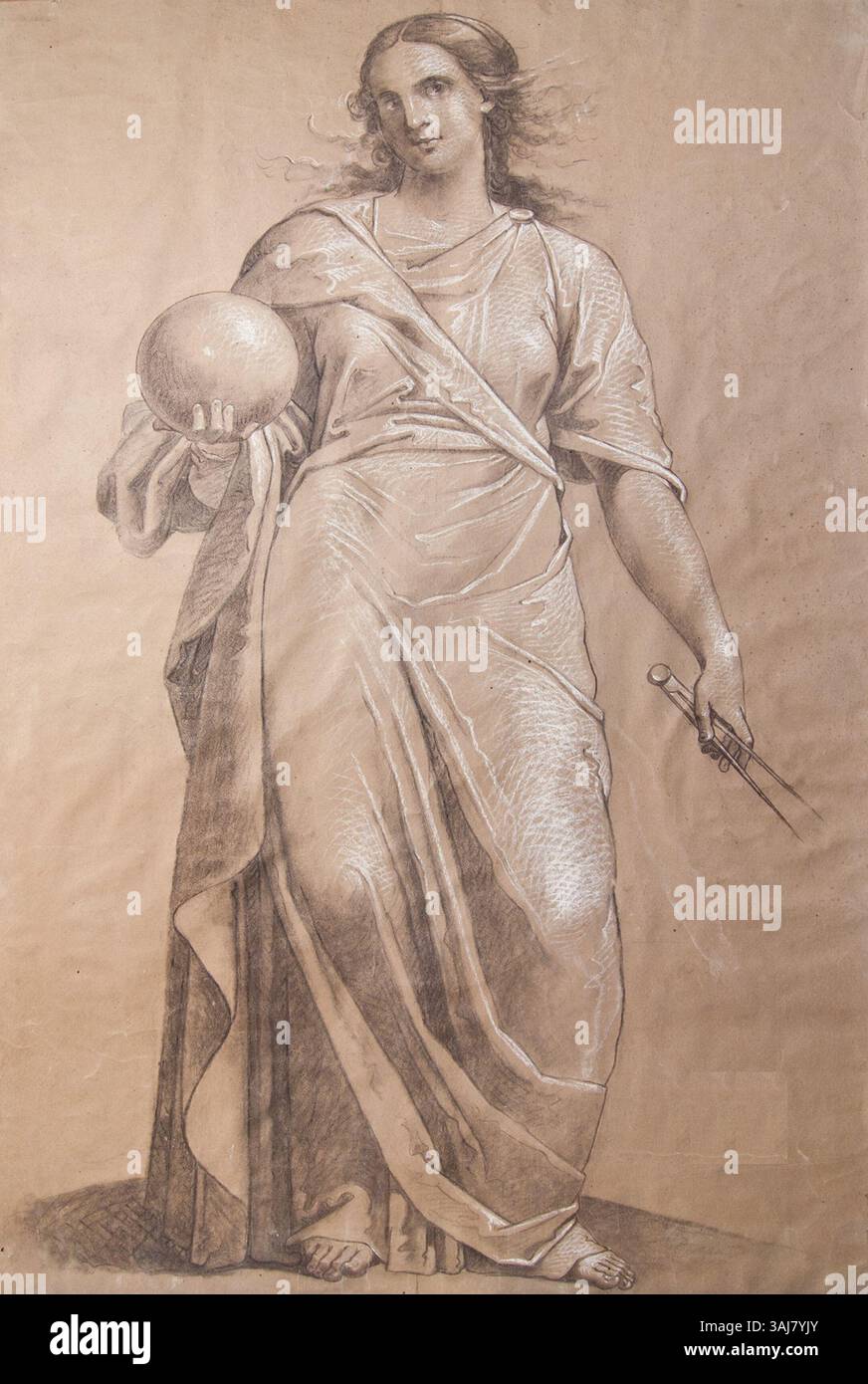 This allegorical drawing by Gheorghe Tattarescu, representing Science ...