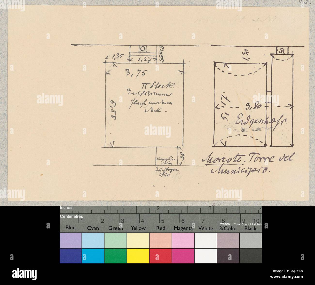 This drawing by Johann Rudolf Rahn, created between 1860 and 1890 ...