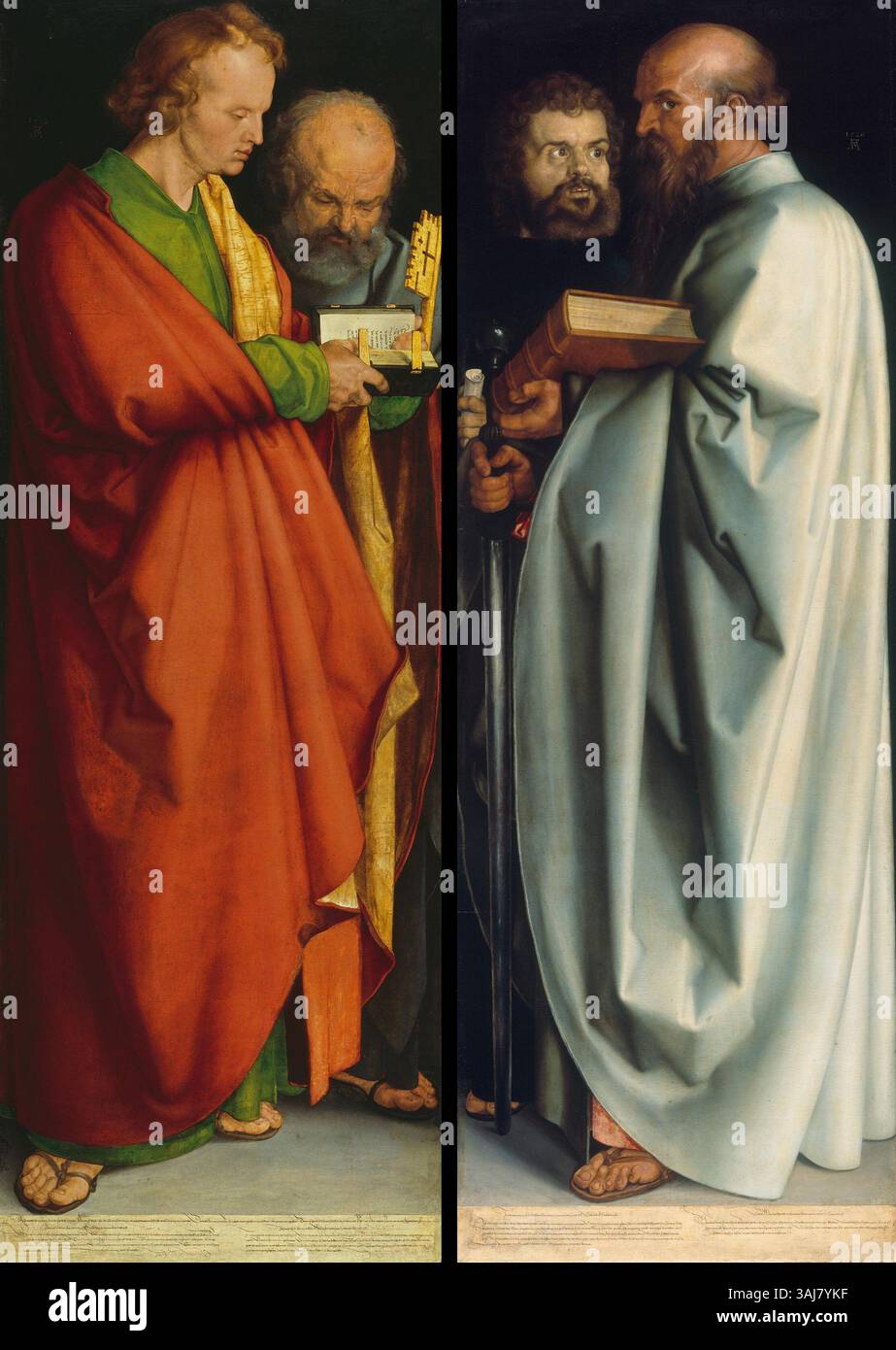 In this diptych by Albrecht Dürer from 1526, 'The Four Apostles ...