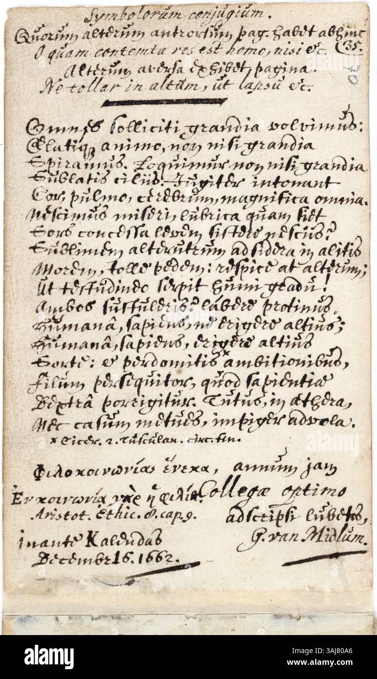 This later version of the poem by Gerard van Midlum (1662) for Jacob ...