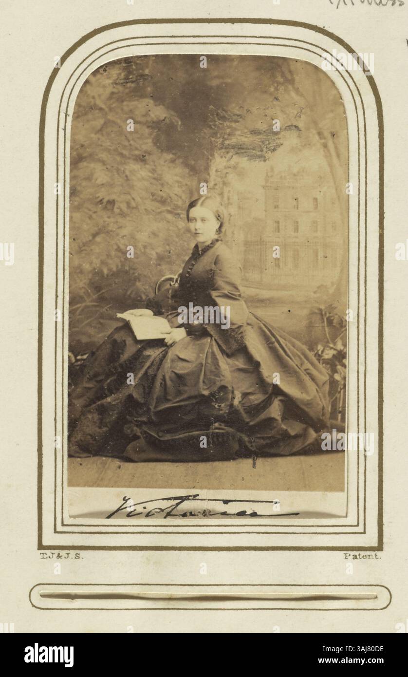 Photographed by Camille Silvy in 1861, this portrait of Victoria ...