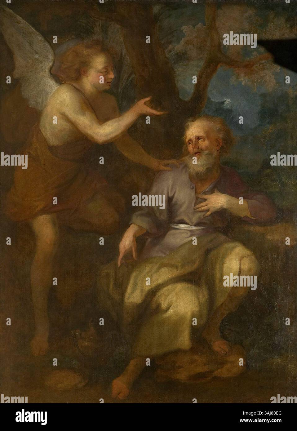 Painting by Lodewijk de Deyster, circa 1700, depicting the biblical ...