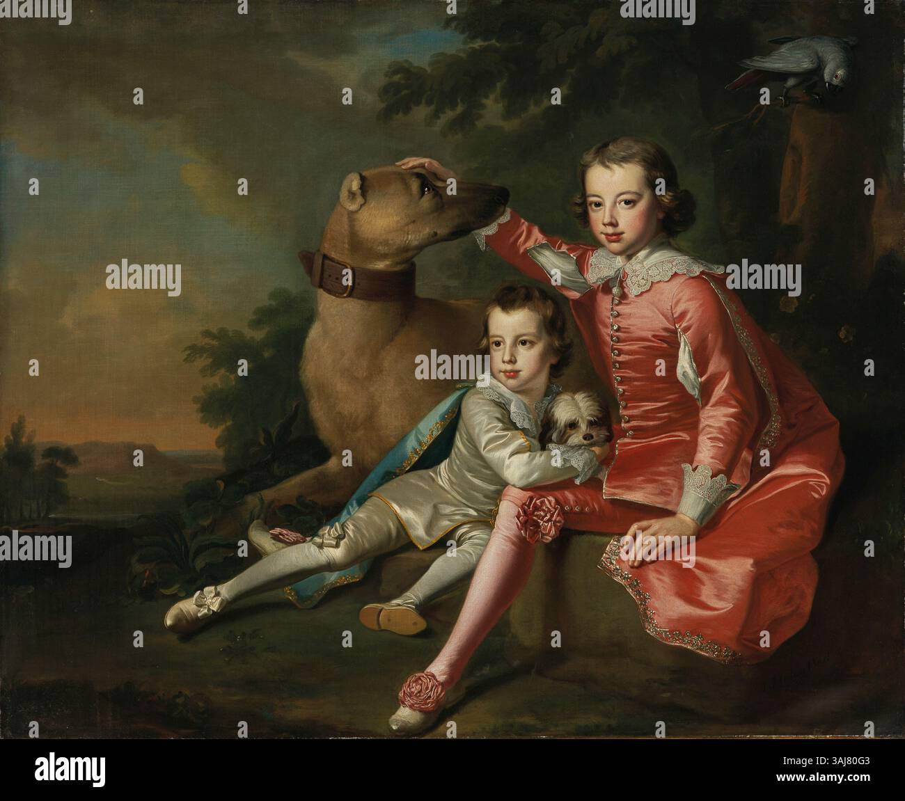 This portrait by Thomas Hudson features John and Robert, sons of Robert ...