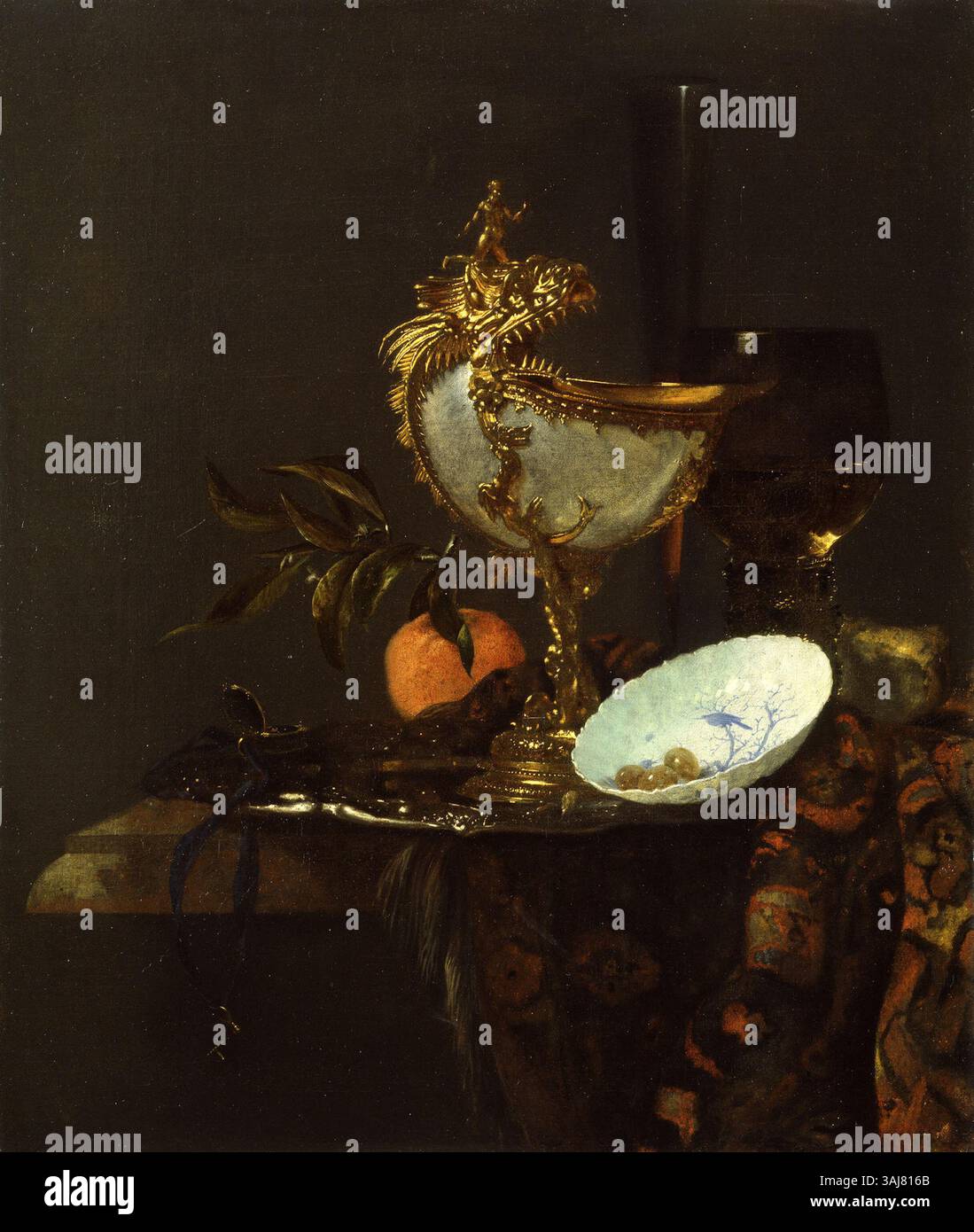 Willem Kalf's circa 1660 still life painting, 'Stilleben mit ...