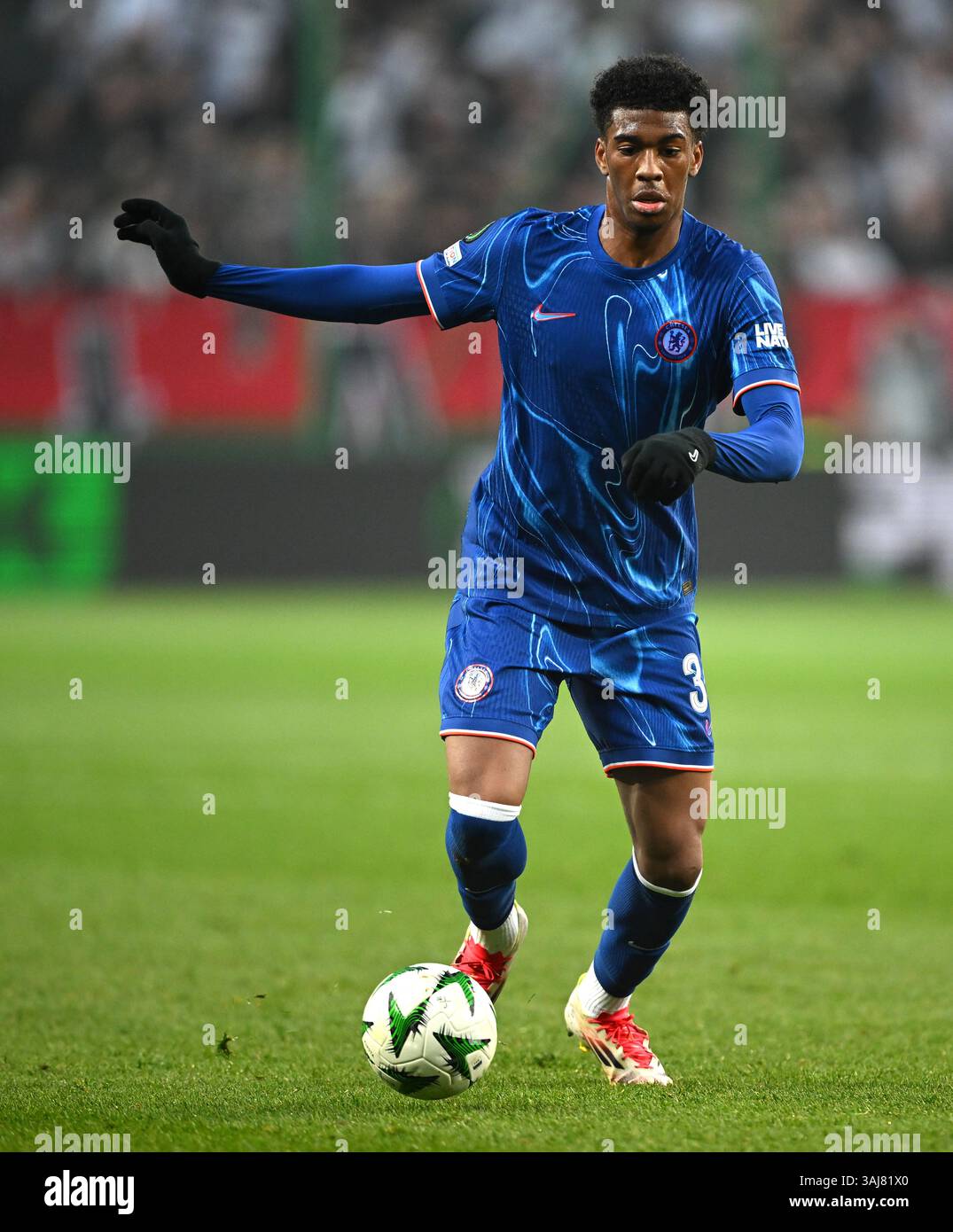 Chelsea's Josh Acheampong during the UEFA Conference League quarter ...