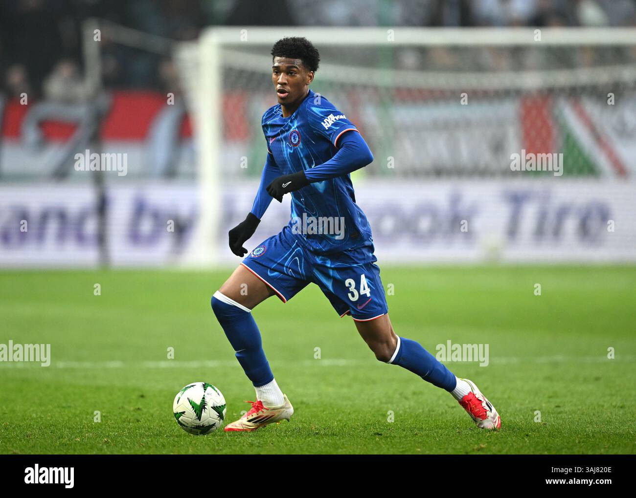 Chelsea's Josh Acheampong during the UEFA Conference League quarter ...