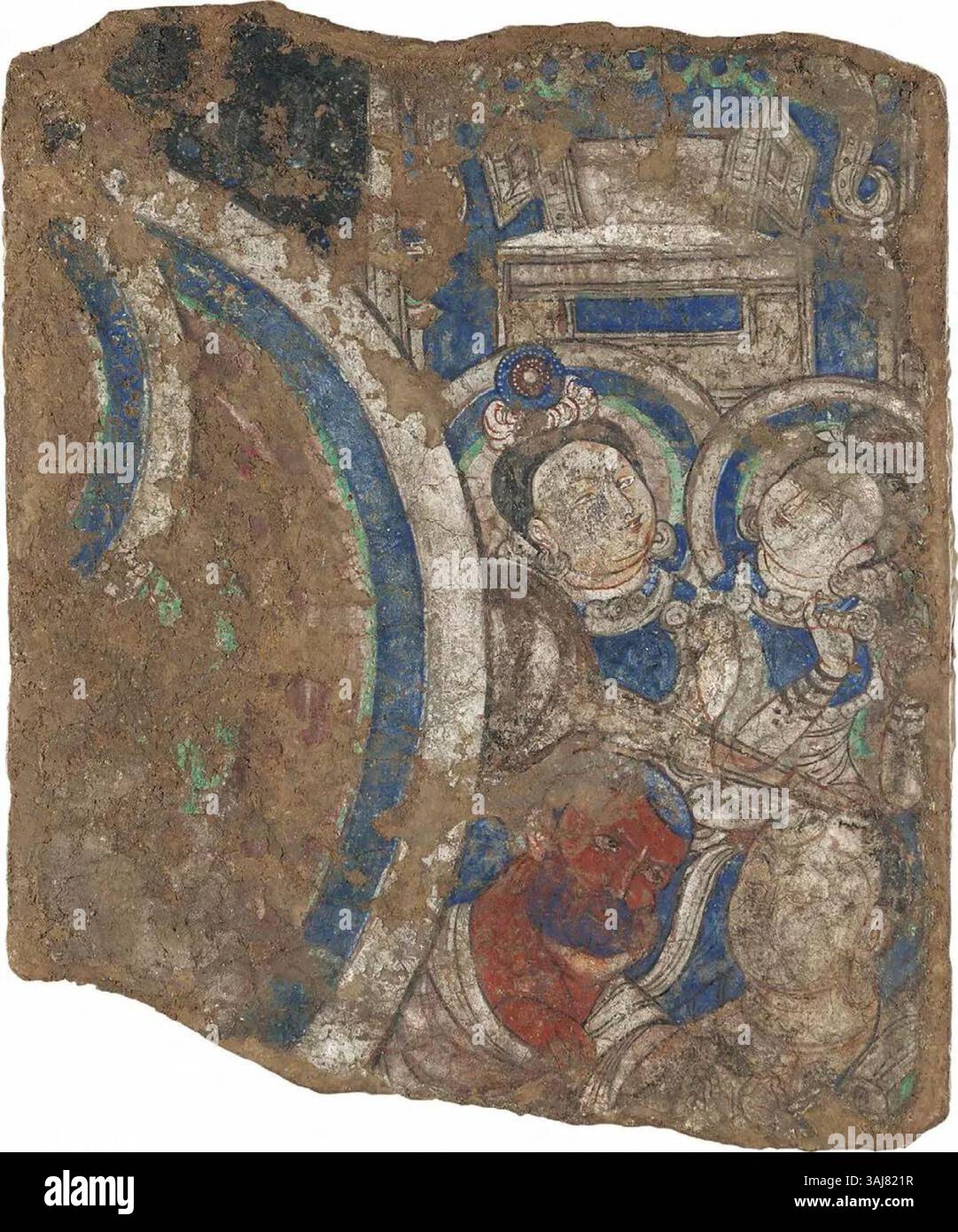 The painting in Cave 206 (BDce-697), created by an unidentified artist ...