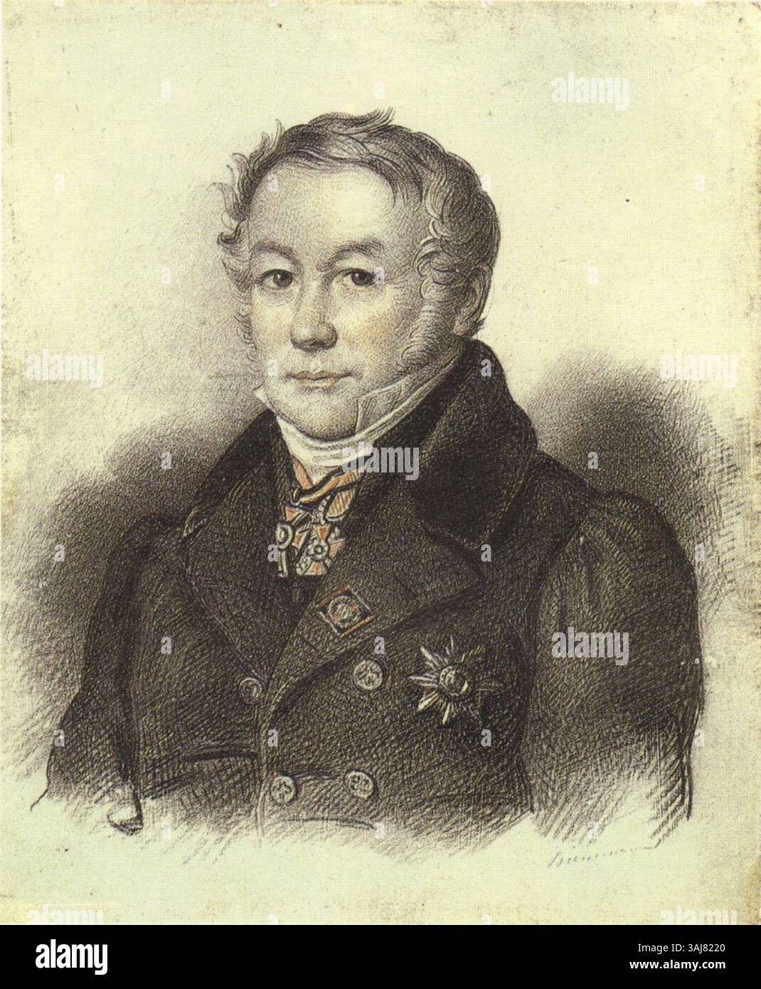 This portrait of Fedor Andreevich Giltebrandt, created between 1836 and ...