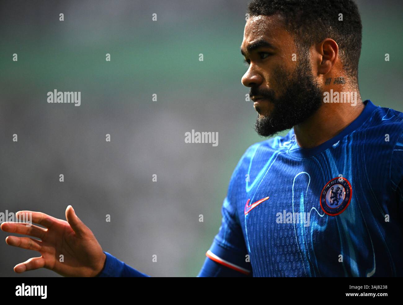 Chelsea's Reece James during the UEFA Conference League quarter-final, first leg match at the ...