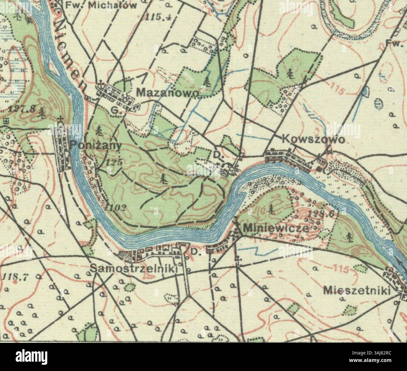 This 1926 tactical map from the Military Geographic Institute shows ...