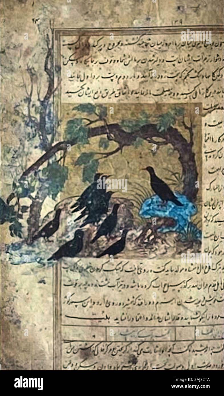 This illustration from the 'Kalila and Dimna' manuscript, created in ...