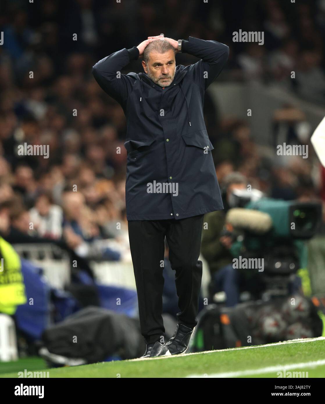 London, UK. 10th Apr, 2025. Ange Postecoglou (Spurs manager) at the ...