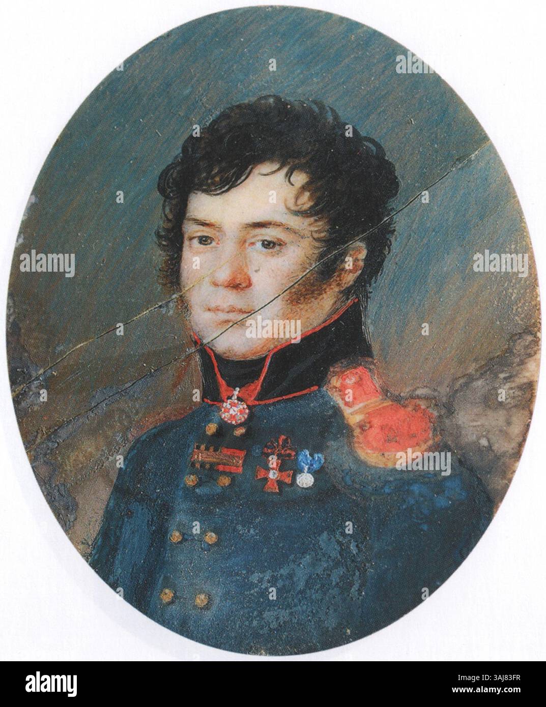 This 1814 portrait of Nikolay Osipovich Gruzinov, painted by an unknown ...