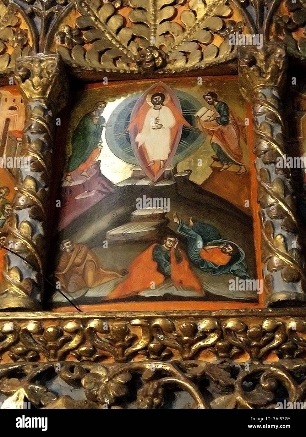 Gheorghe Tattarescu’s fresco 'Icoan de pe Catapeteasma' (1873) located ...