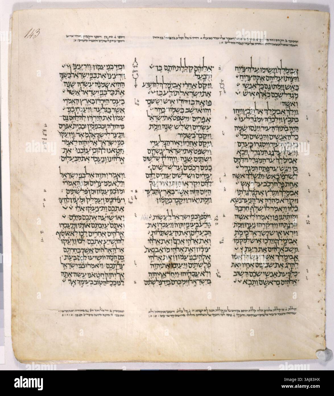 Page 143a of the Leningrad Codex, a medieval manuscript of the Tanakh ...