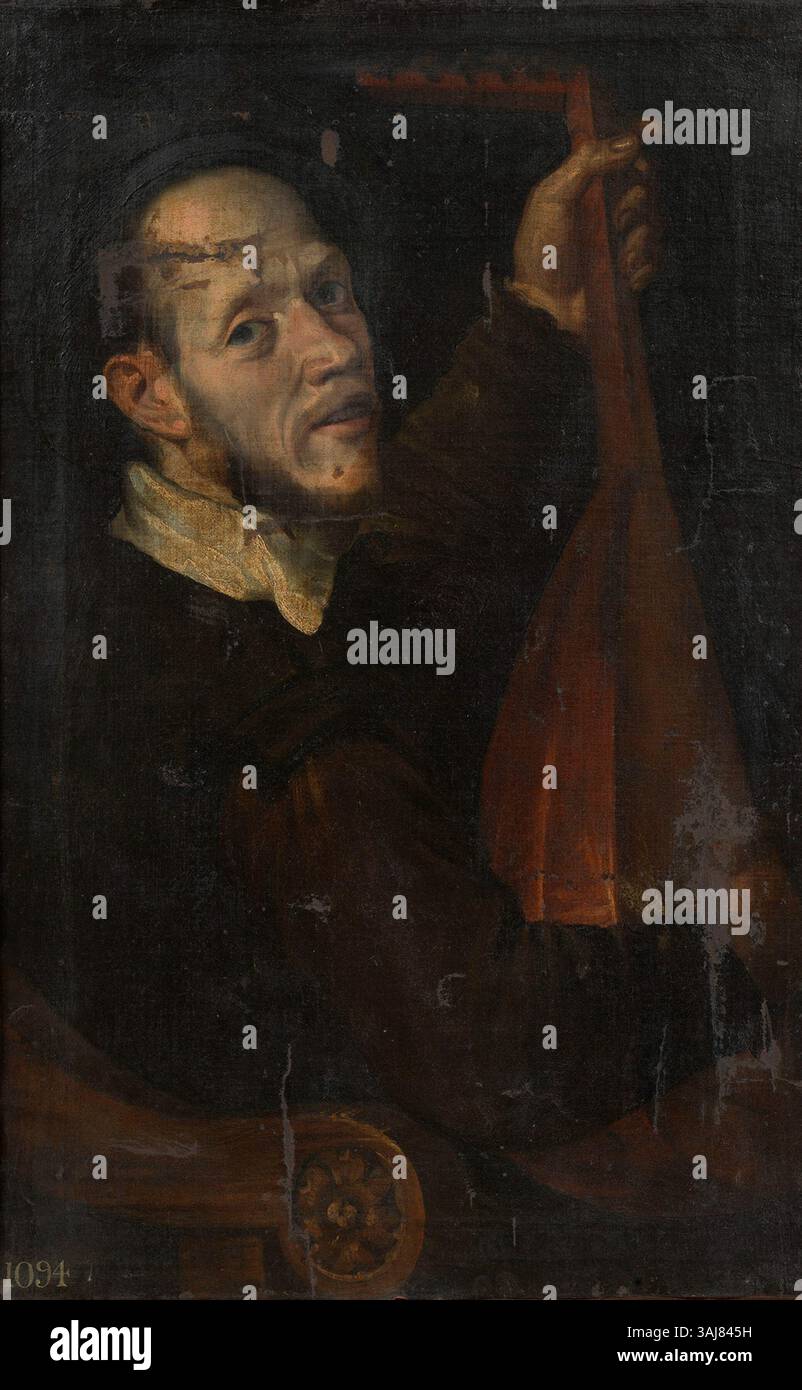 This 16th-century Italian portrait depicts a man playing a lute ...