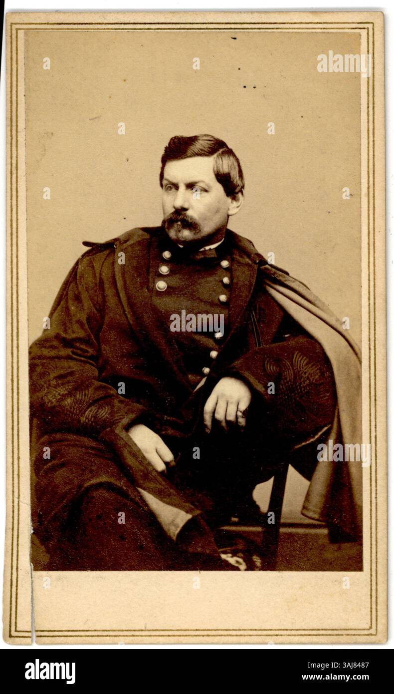 A photograph of George Brinton McClellan, taken around 1862. McClellan served as a major general ...