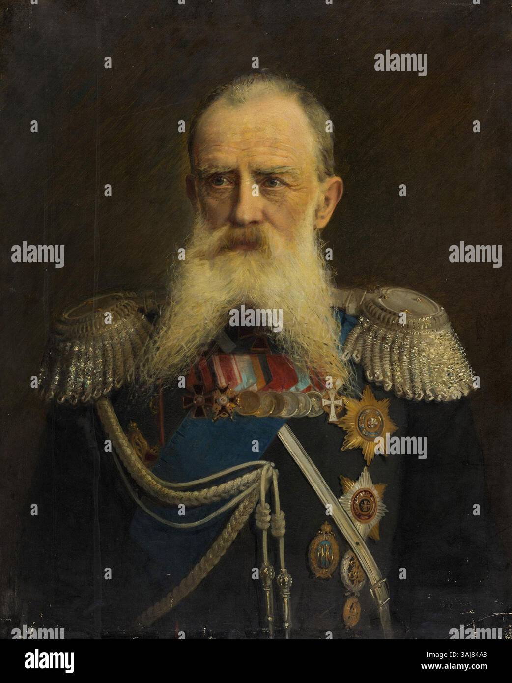 This late 19th-century portrait by A. Pershakov portrays Fedor ...