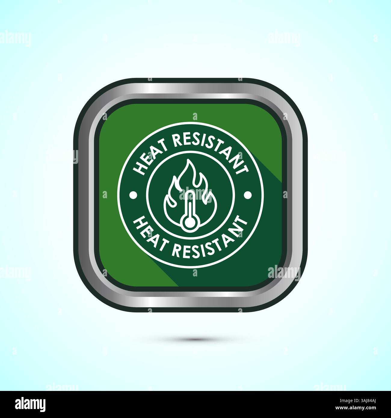 Heat resistant icon design illustration, Heat resistant label sign ...
