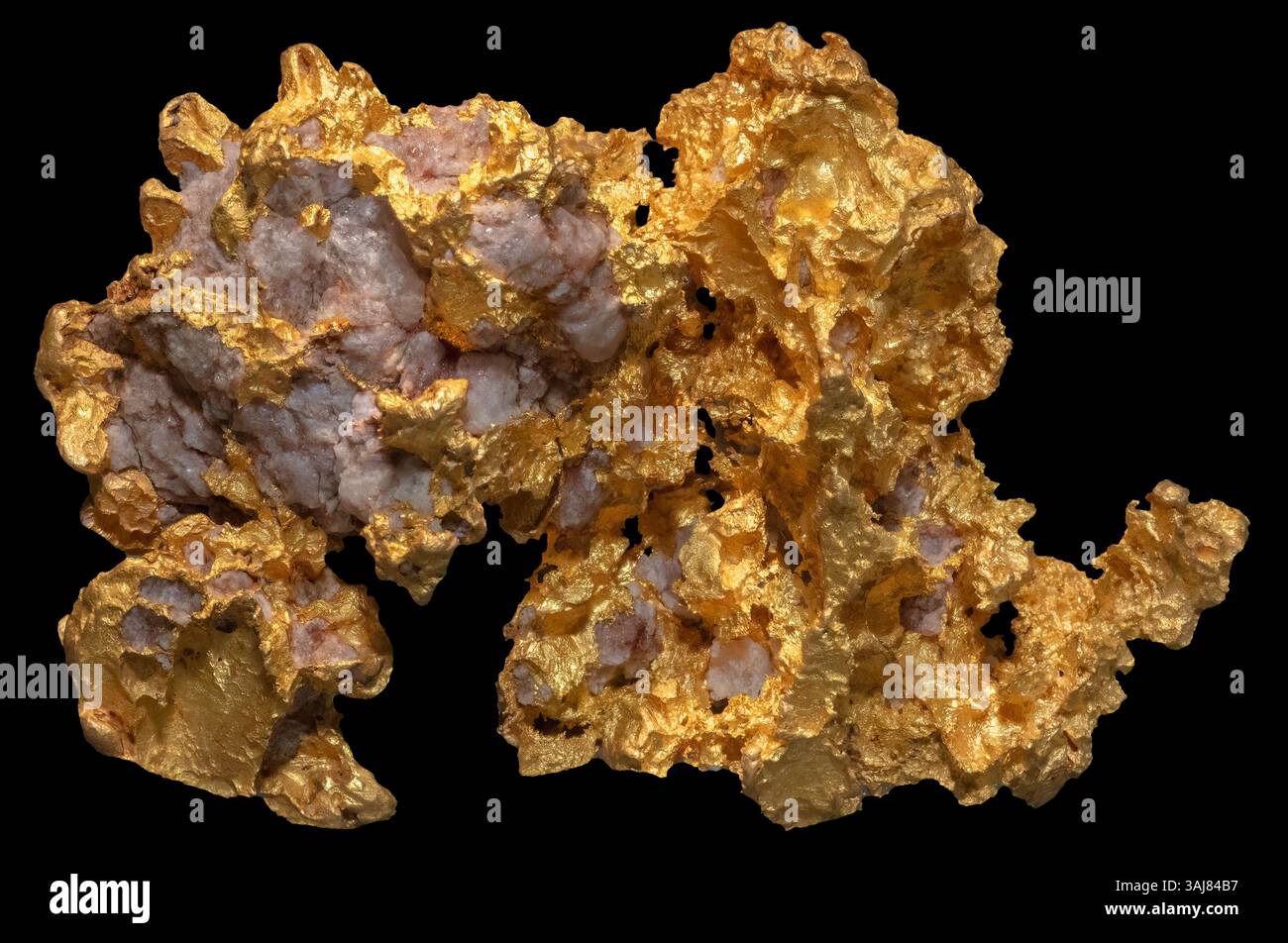 Gold in Quartz Matrix, Kalgoorlie, Western Australia Gold in quartz ...